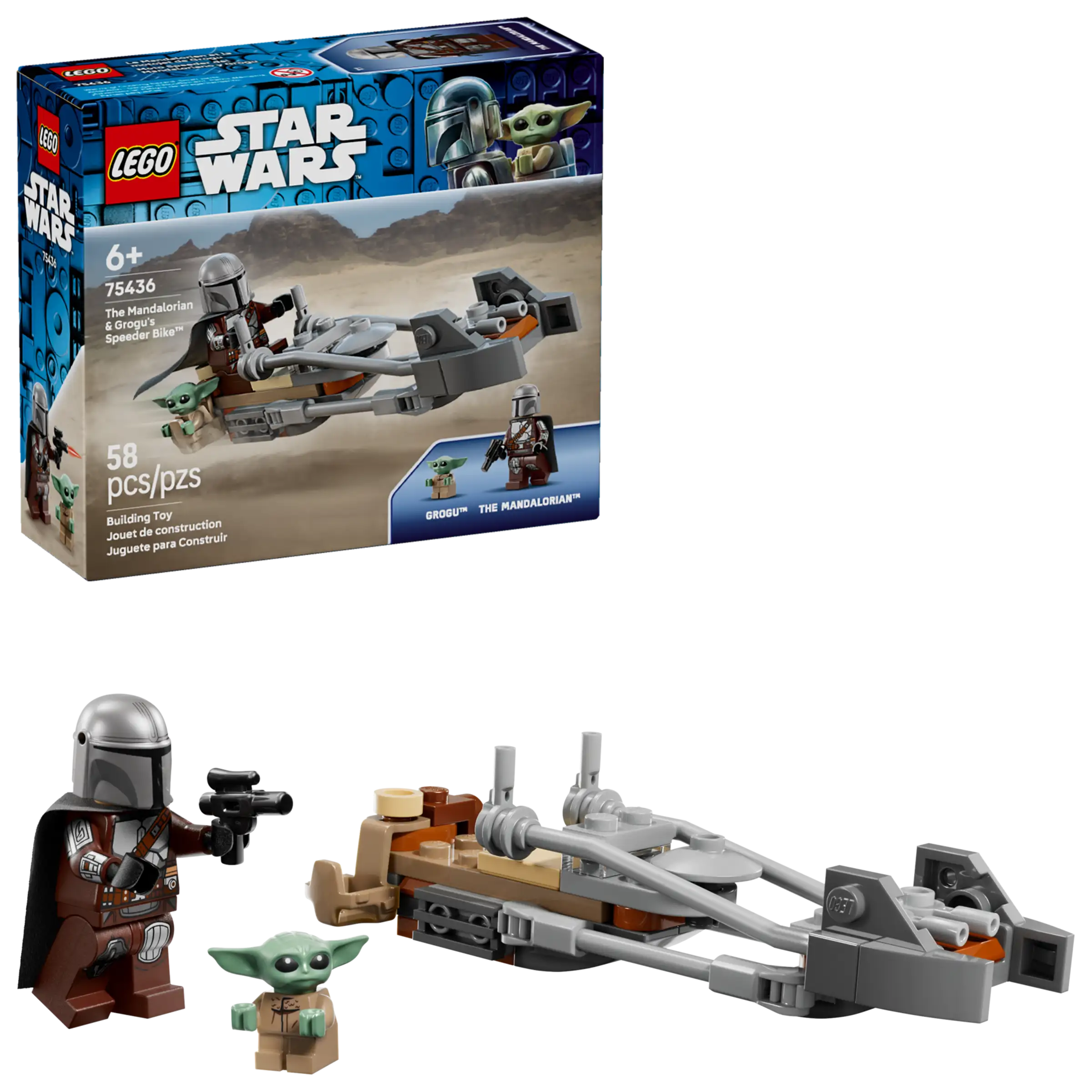 LEGO Star Wars 75436 Mandalorialaisen ja Grogun Kiituripyörä