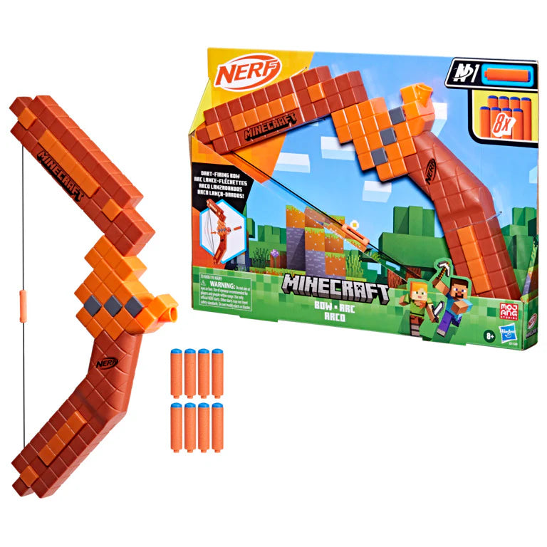 Nerf Minecraft Blaster Bow Nuolipyssy (Vaahtoammusase)