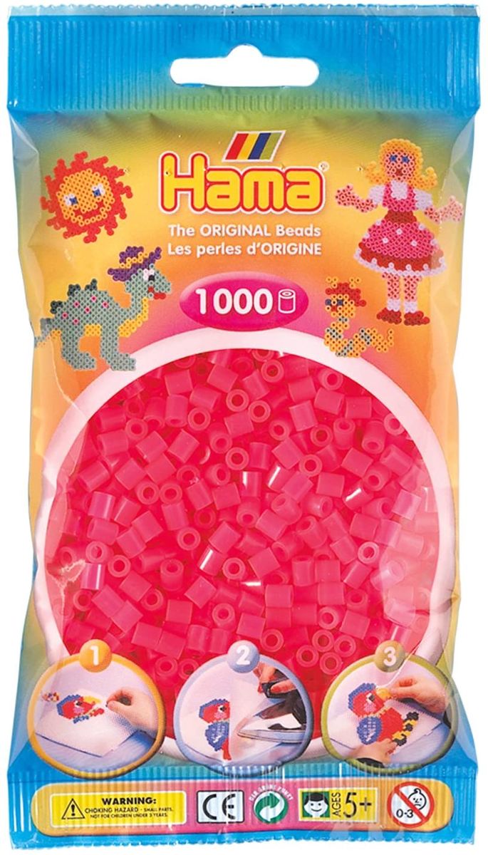 Hama Helmet Midi 1000 kpl Fuksia Neon